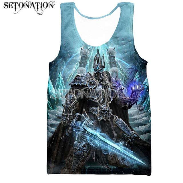 Buy Wrath Of The Lich King VestPopularity New Fashion Cool 3d Printed ...