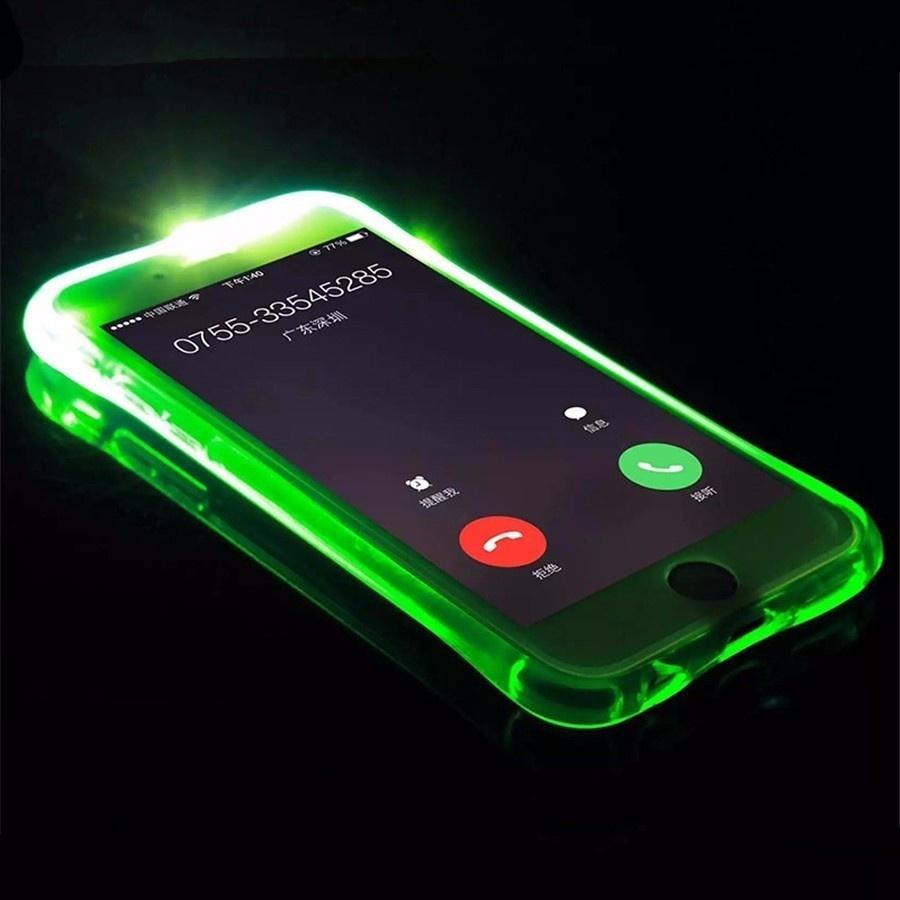 Buy Phone Case Cover Soft TPU LED Flash Light Up Remind Incoming Call ...