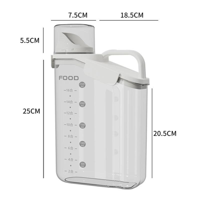 Cheap Portable Kitchen Transparent Storage Container Measuring Cup ...