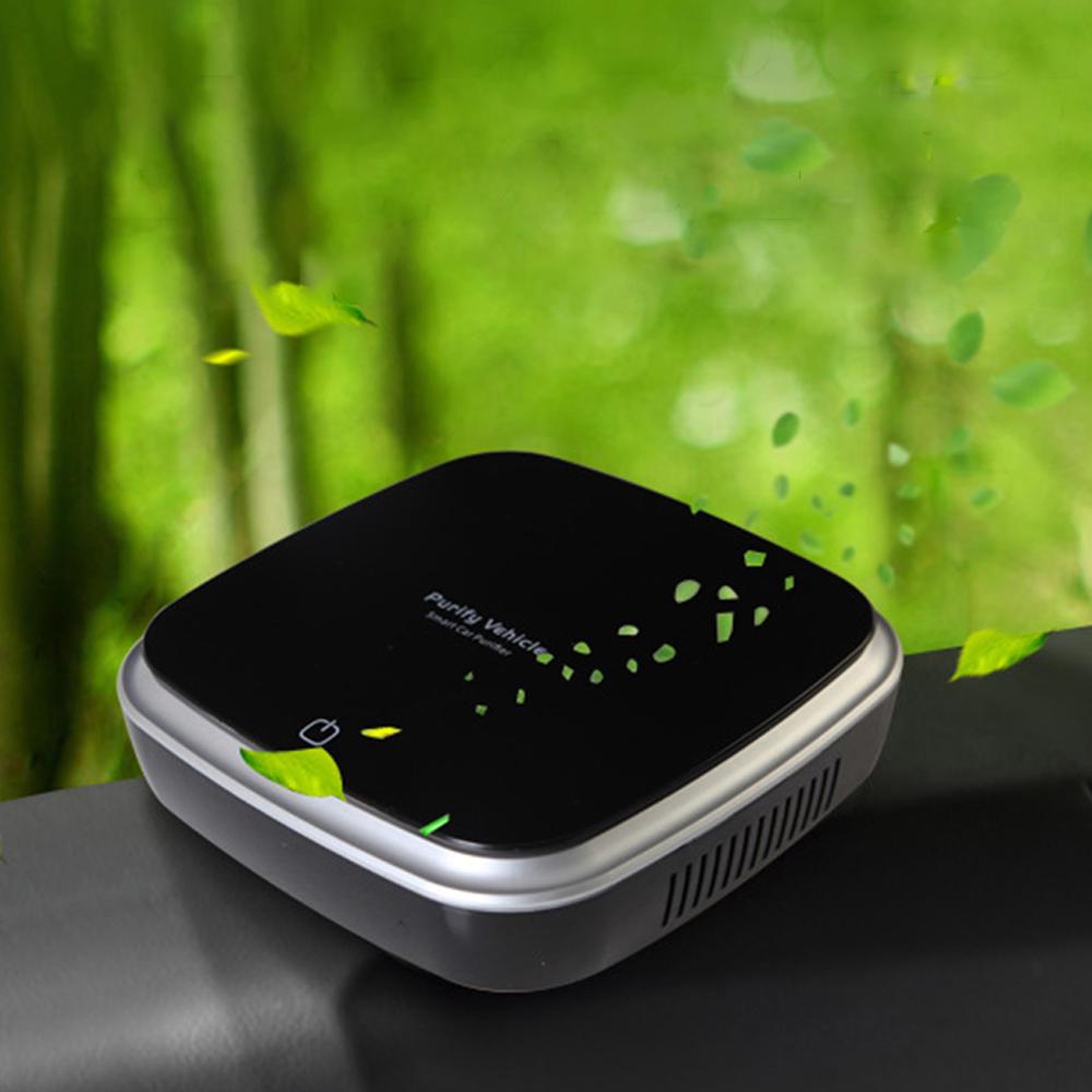 Buy Mini Smart Touch Air Purifier USB Car Ionizer Anion Air Cleaner For ...