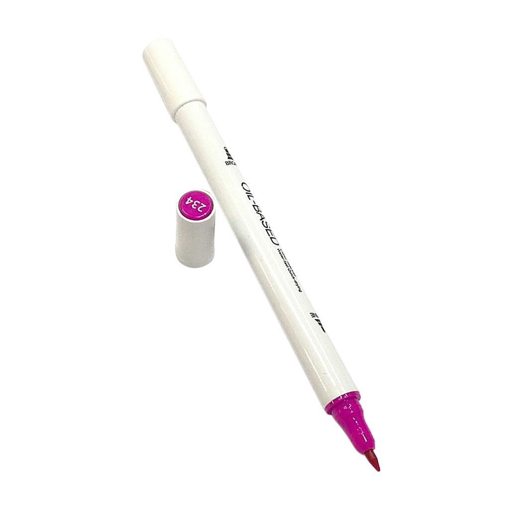 Buy 12 PCS Student Mark Pen Set Art Painting Double-Headed Oil Pen, 12 ...