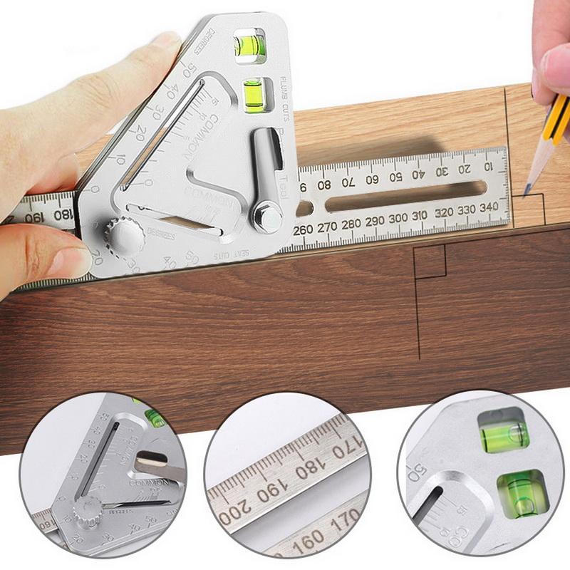 Level And Measuring Layout Tool Multifunctional Angle Measuring Ruler ...