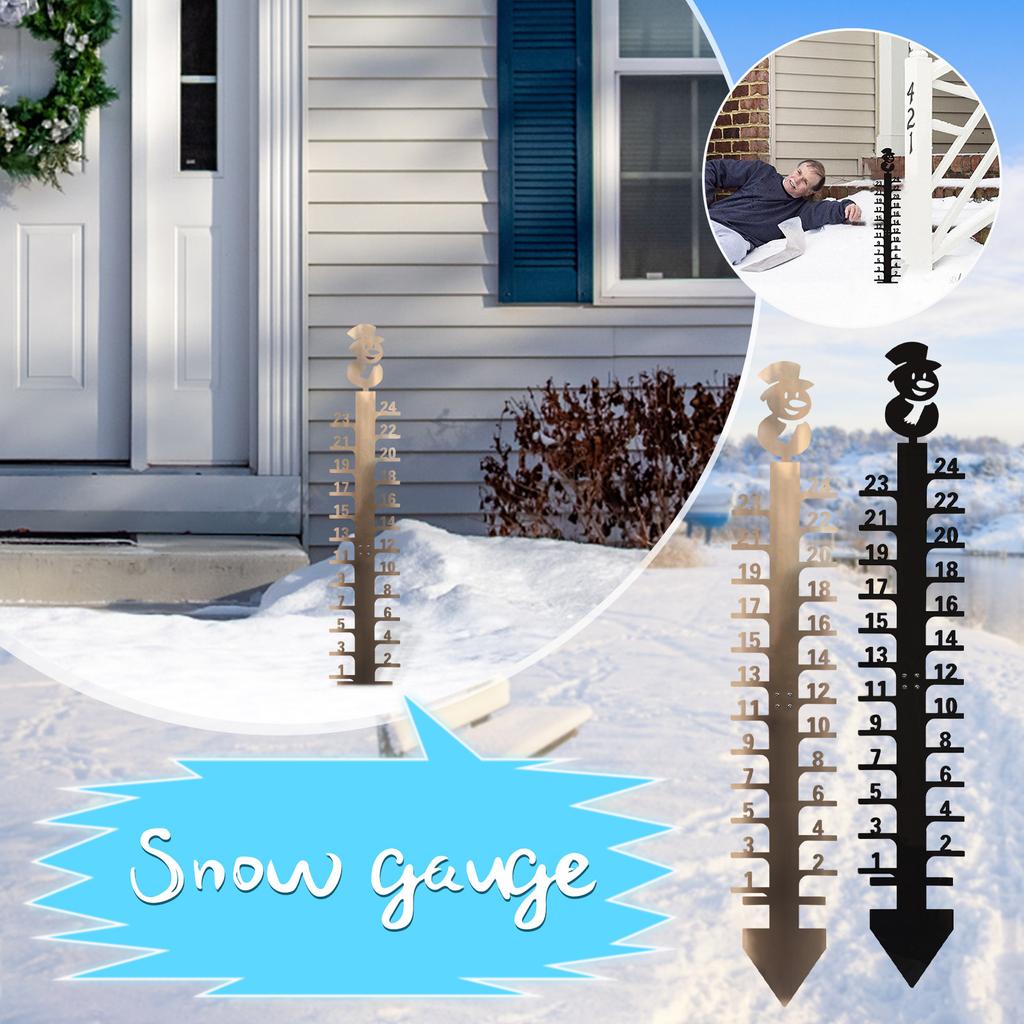 Buy 24 Inch Snow Meter Hand Made Metal Outdoor Garden Decoration at ...