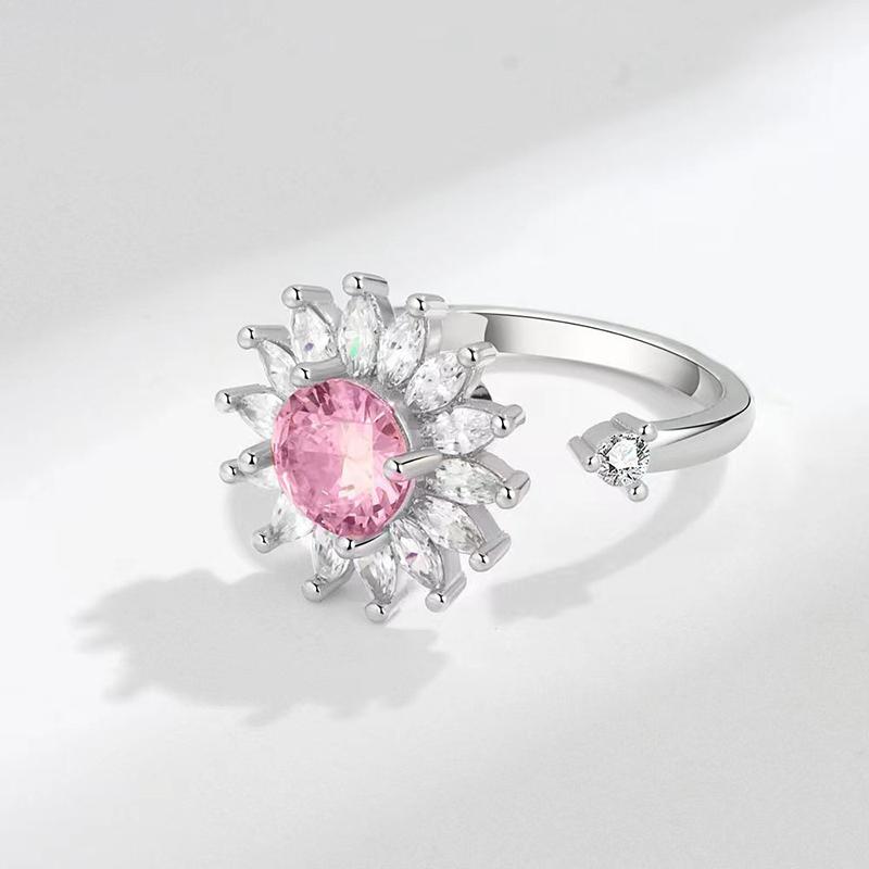 Buy Sun Flower Rings For Women Anti Stress Anxiety Fidget Sunflower Sun ...