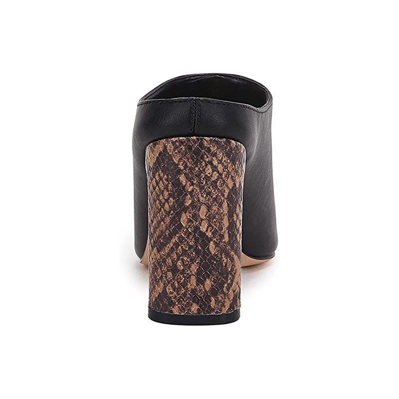 Buy Spring and Summer Women Backless Heeled Mules Slip on Fashion ...