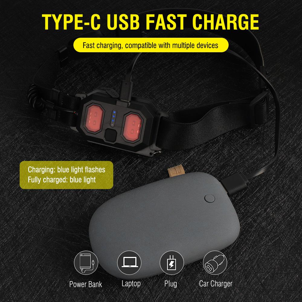 Satın alın LED Strip Headlamp 3 Mode 400LM Headlight Rechargeable ...