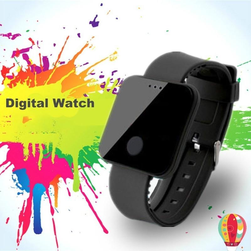 Buy Multi-color Digitial Watch Square Mirror Face LED Watch Men Women ...
