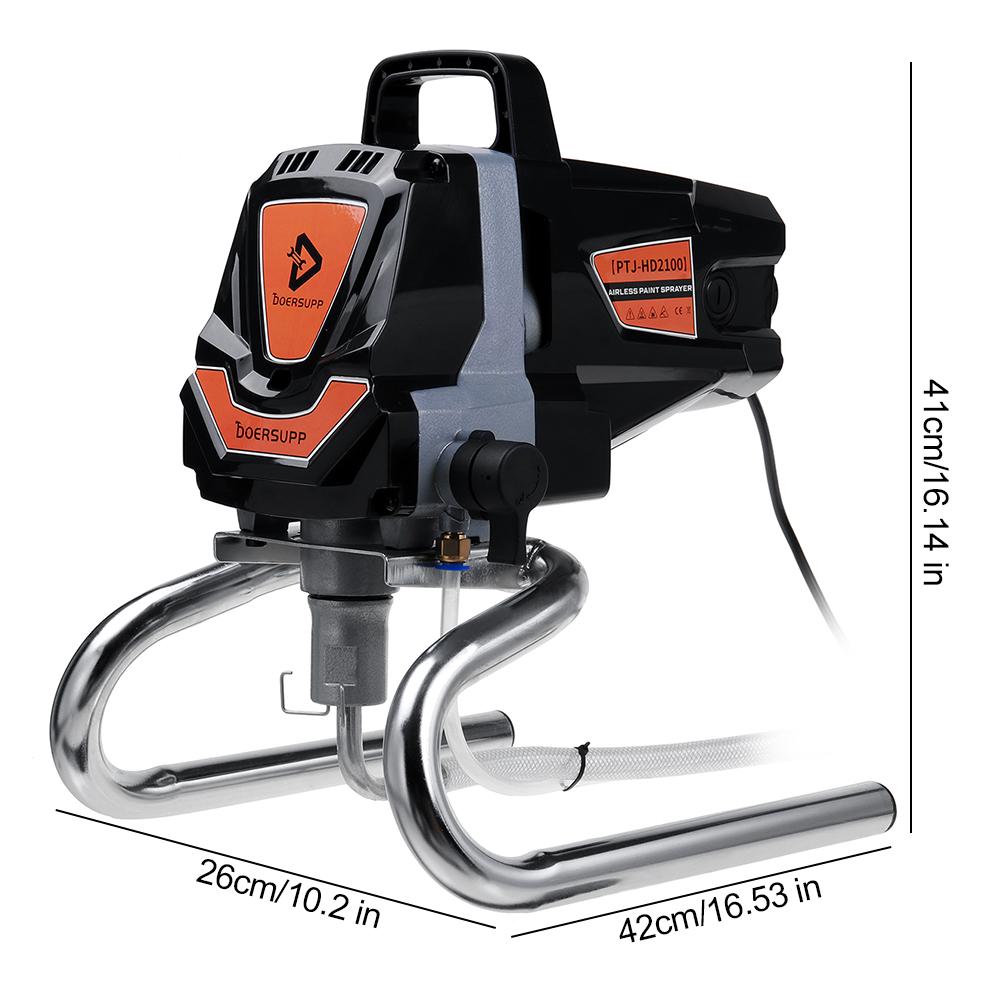 1.5L Professional 1100W High Pressure Intelligent Wall Airless Sprayer ...