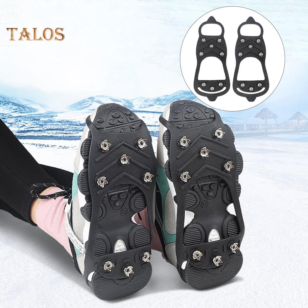 Buy SS 2Pcs 8-tooth Anti-Skid Ice Climbing Shoe Spikes Grips Snowshoes ...