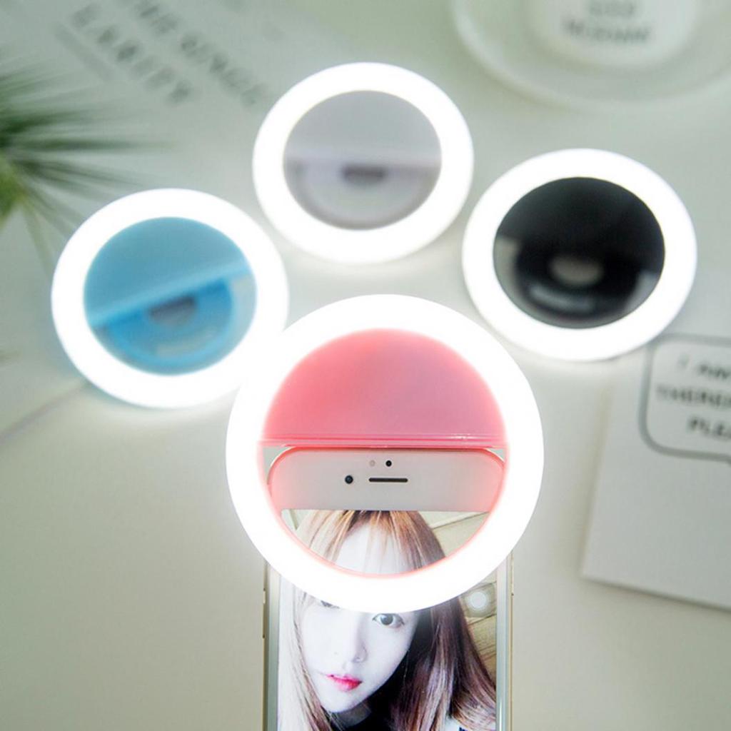 Buy Portable LED Ring Selfie Light USB Charge Clip-on for Cell Phone ...