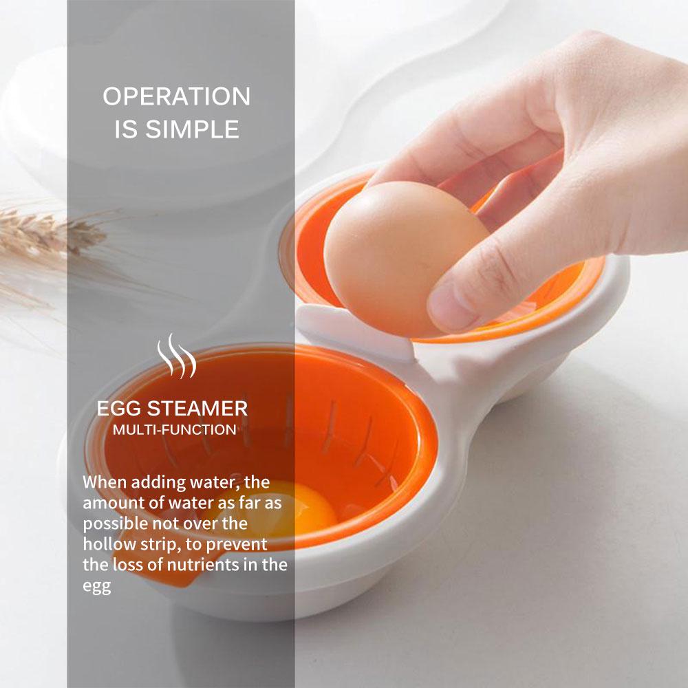 Buy Creative Egg Poacher Food Grade Cookware Double Cup Egg Boiler ...
