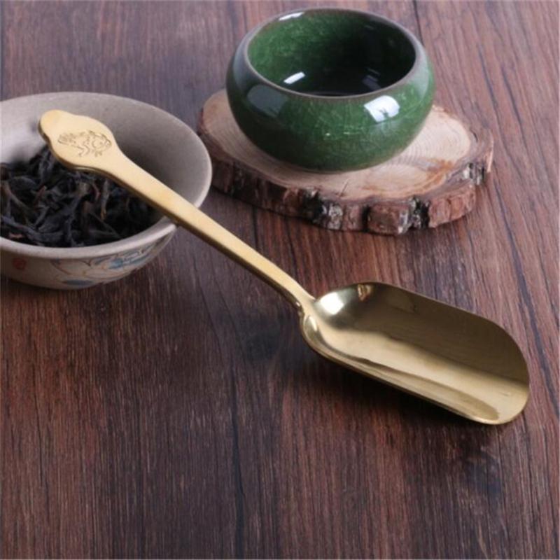 Buy Powder Shovel Spoon Measuring Kung Fu Tea Tool Mini For Metal Loose ...