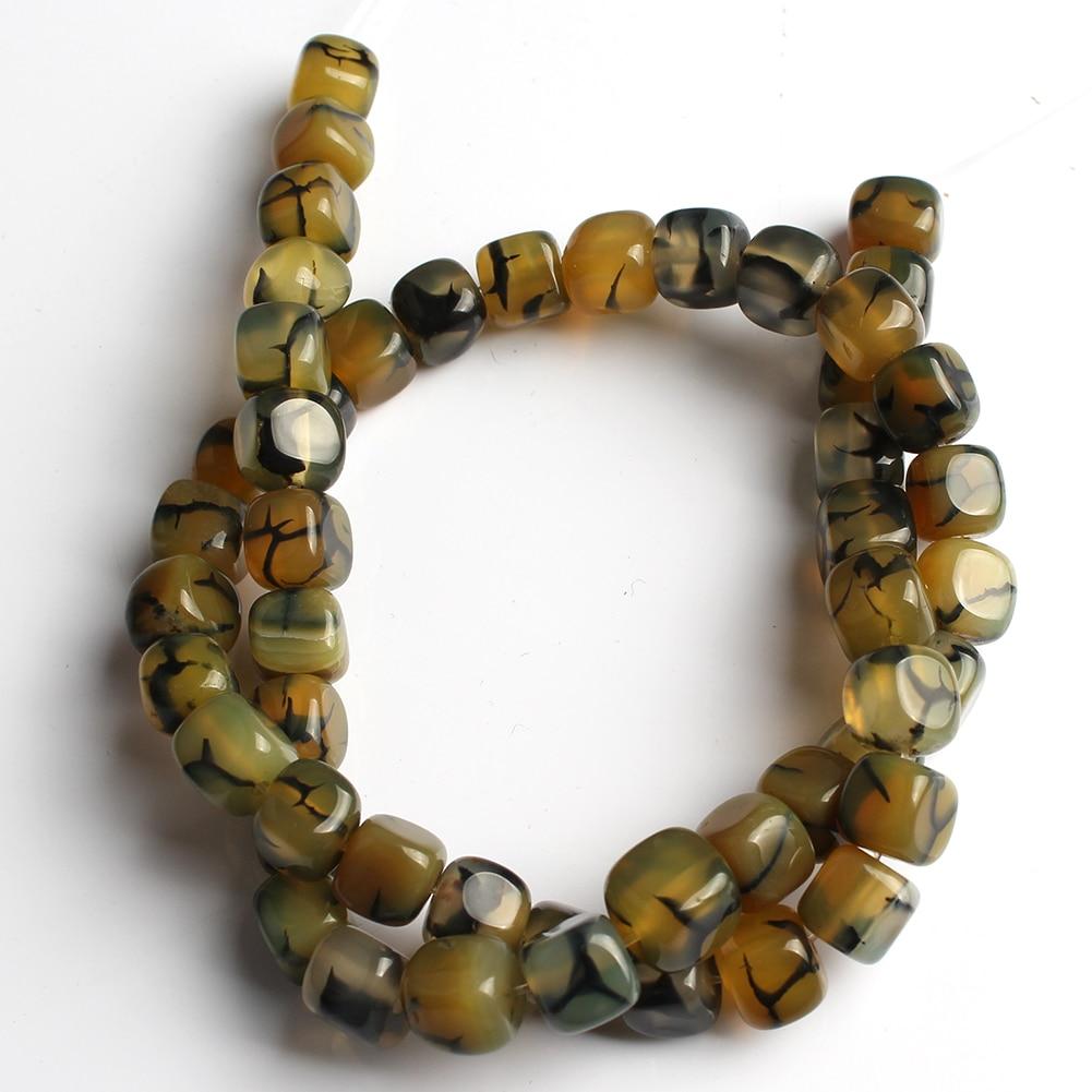 Cheap Natural Stone Square Frost Cracked Agates Dragon Veins Agata ...