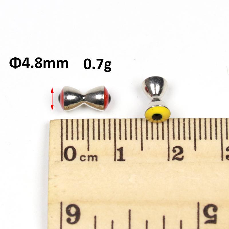 Cheap 12PCS Fly Tying Brass Dumbbell Eyes Crazy Charlie Tying Material ...