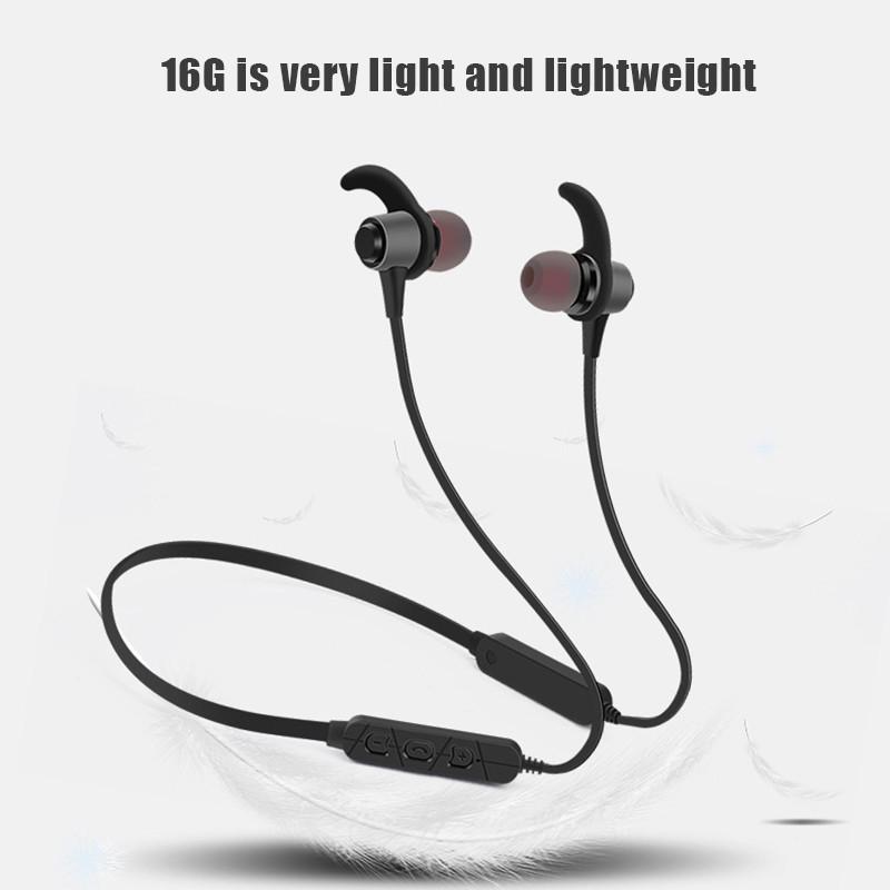 Buy Metal Magnetic Wireless Bluetooth Headset Sports Headset Waterproof ...