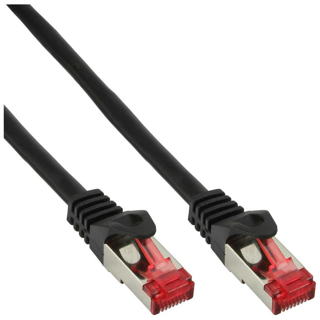 Buy Patch Cable InLine® S / FTP PiMF Cat.6 PVC CCA 250 MHz Black 10m at ...