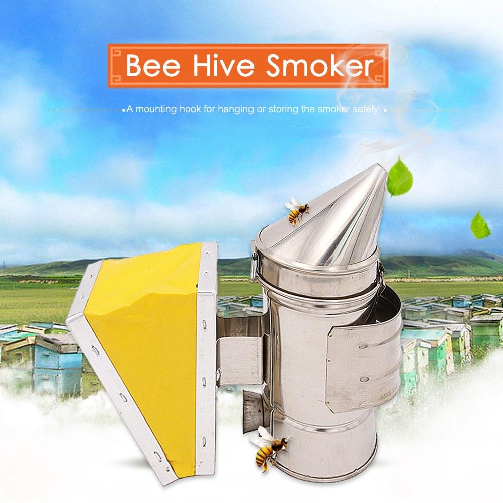 Buy Bee Hive Smoker Bee Keeper Smoker Stainless Steel Heat Chamber ...
