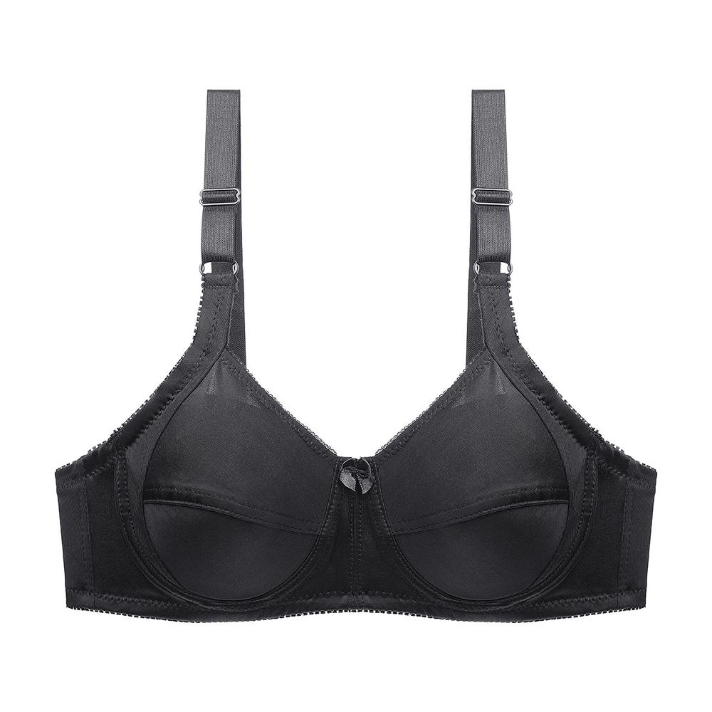 Buy New Plus Size Solid Bra Women Sexy Lingerie Underwire Cotton Bow ...