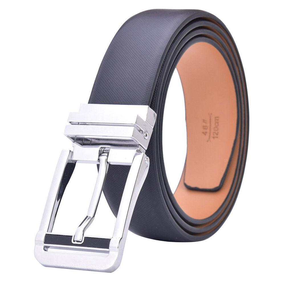 Buy Men's Pin Buckle Leather Belts Match Men's Buckle Belts at ...