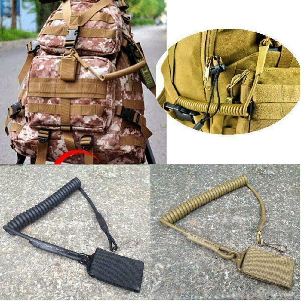 Buy Coil sling rope lanyard Molle elastic tool belt backpack military ...