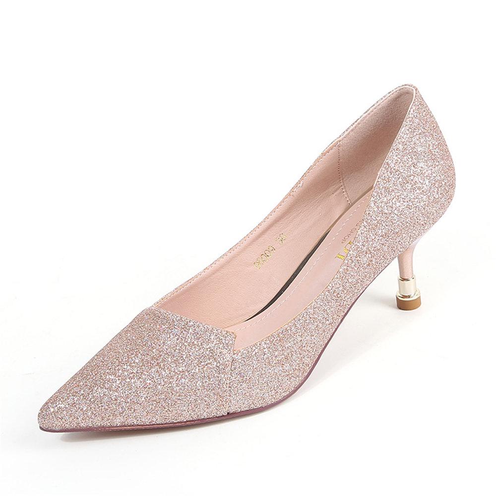 Buy Women High Heel Sandals Casual Pumps Simple Style High Heels Shoes ...