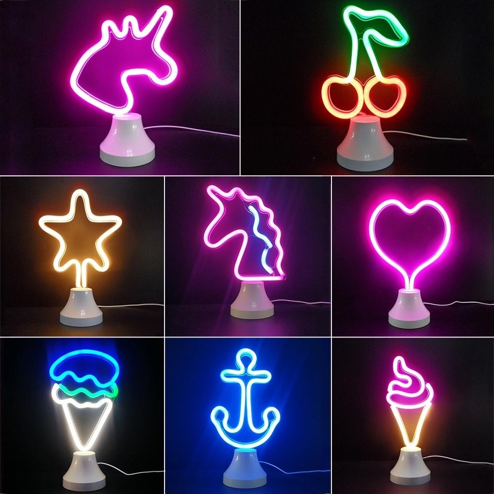 LED light LED Neon light LED Neon Sign Photography Prop Light Desk Lamp ...