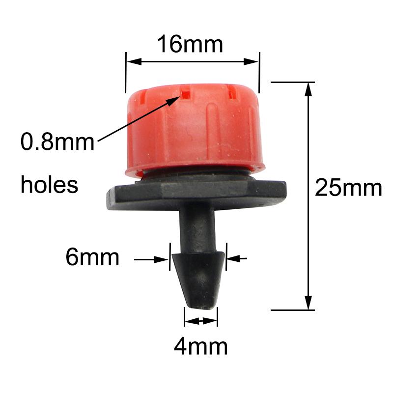 Cheap 50 Pcs Adjustable Dripper Red Micro Drip Irrigation Watering Anti ...