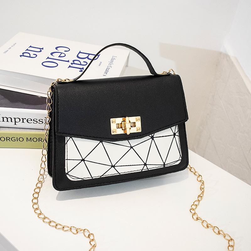 Buy 2021 New Fashion Female Bag Chain Handle Small Square Bag Messenger ...