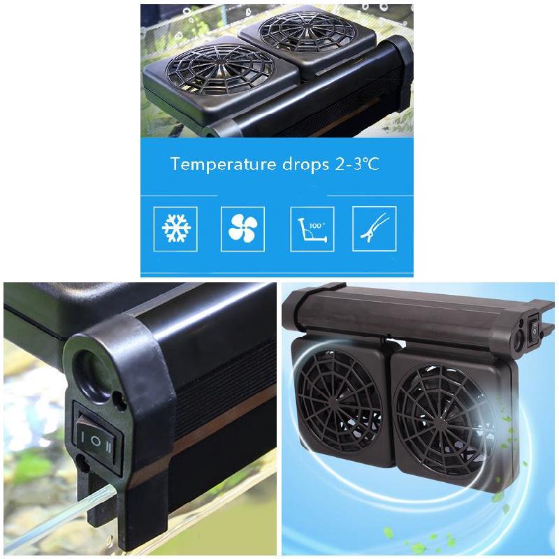 Dağılma Isı Tankı Soğutma Balığı Sessiz Fan Akvaryum Chiller Fur için ...
