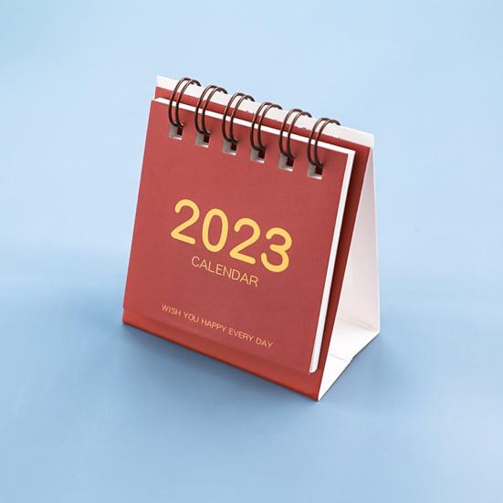 Cheap Mini Calendar Smooth Page Turning Record Date 4 Colors 2023 ...