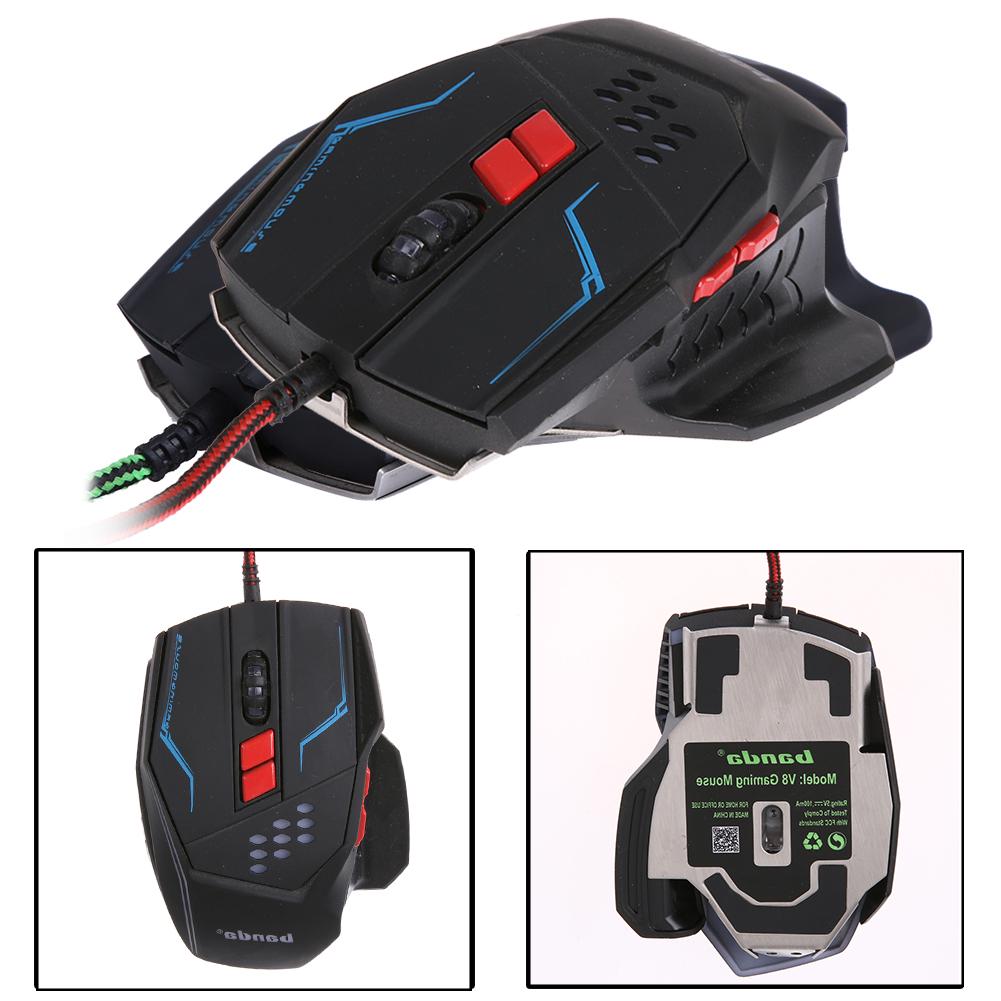 Buy Professional 3200DPI LED Optical Wired Gaming Mouse for Pro Gamer ...
