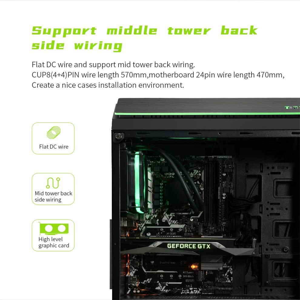 Buy Segotep RP650 550W Esport Power Supply 80 Plus Standard PSU ATX ...