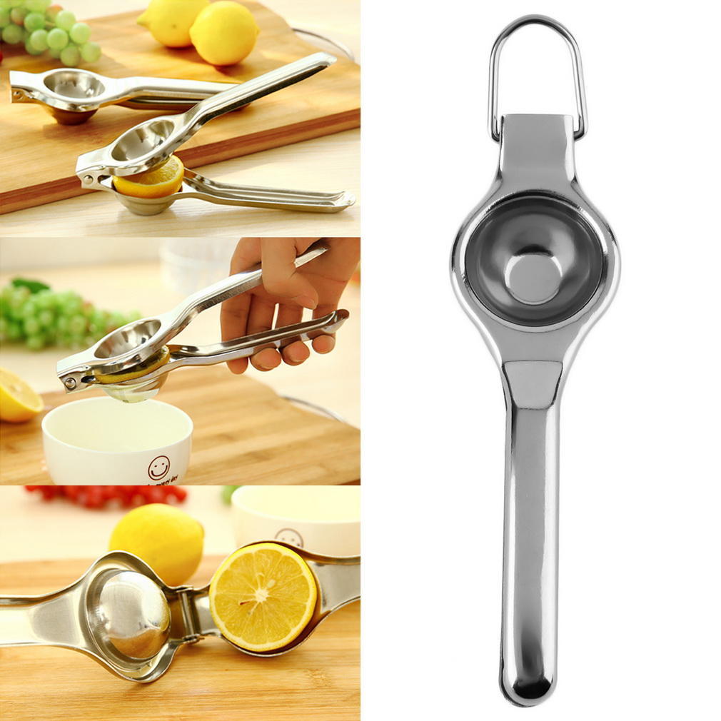 Buy Kitchen Bar Stainless Steel Lemon Orange Lime Squeezer Juicer Hand ...