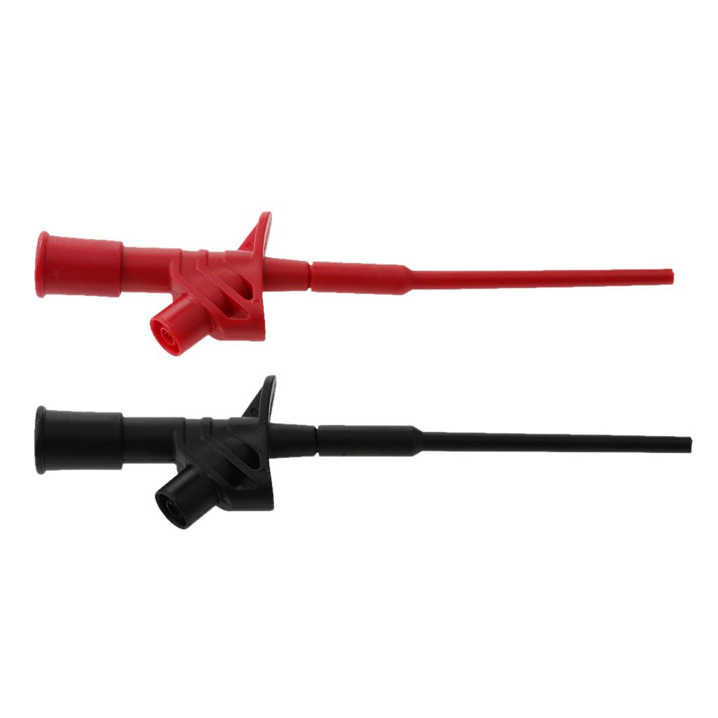Buy 2 Pieces Insulated Quick Test Hook Clip High Voltage Flexible ...