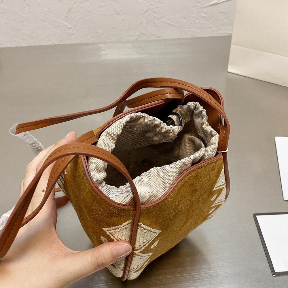 Cheap Women 'S Genuine Leather Bucket Bag Luxury Brand Lantern Bag ...