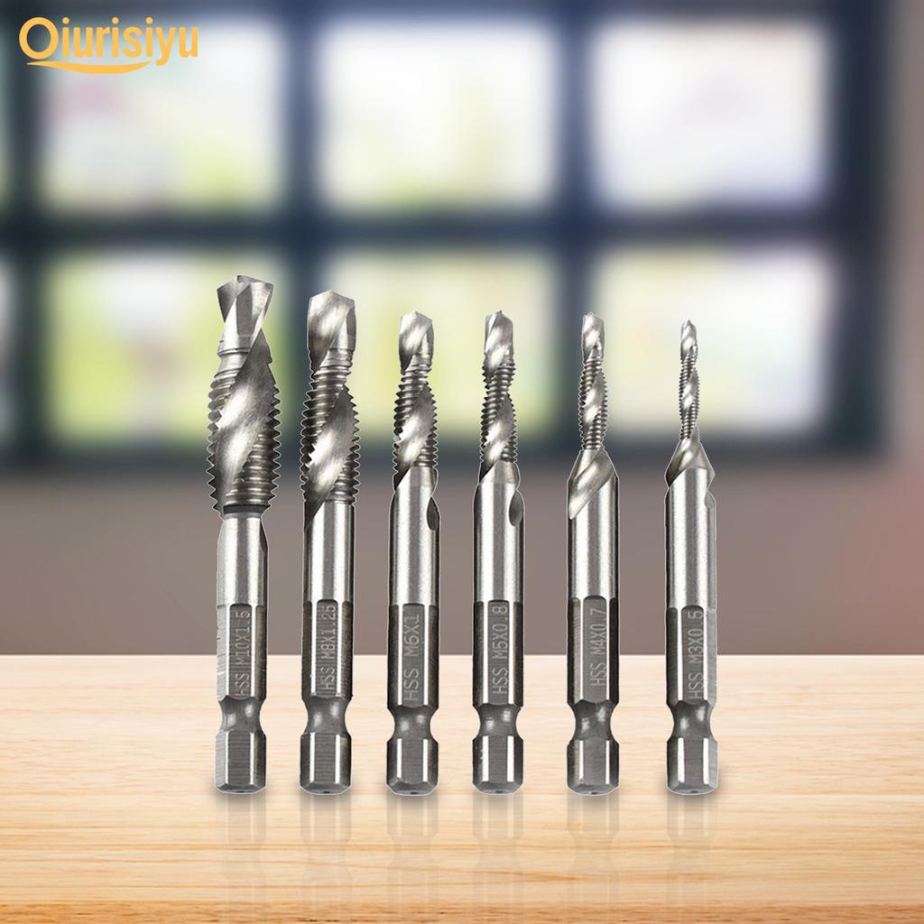 Buy 6Pcs M3-M10 Hex Shank Drill Bits Taps at affordable prices — free ...