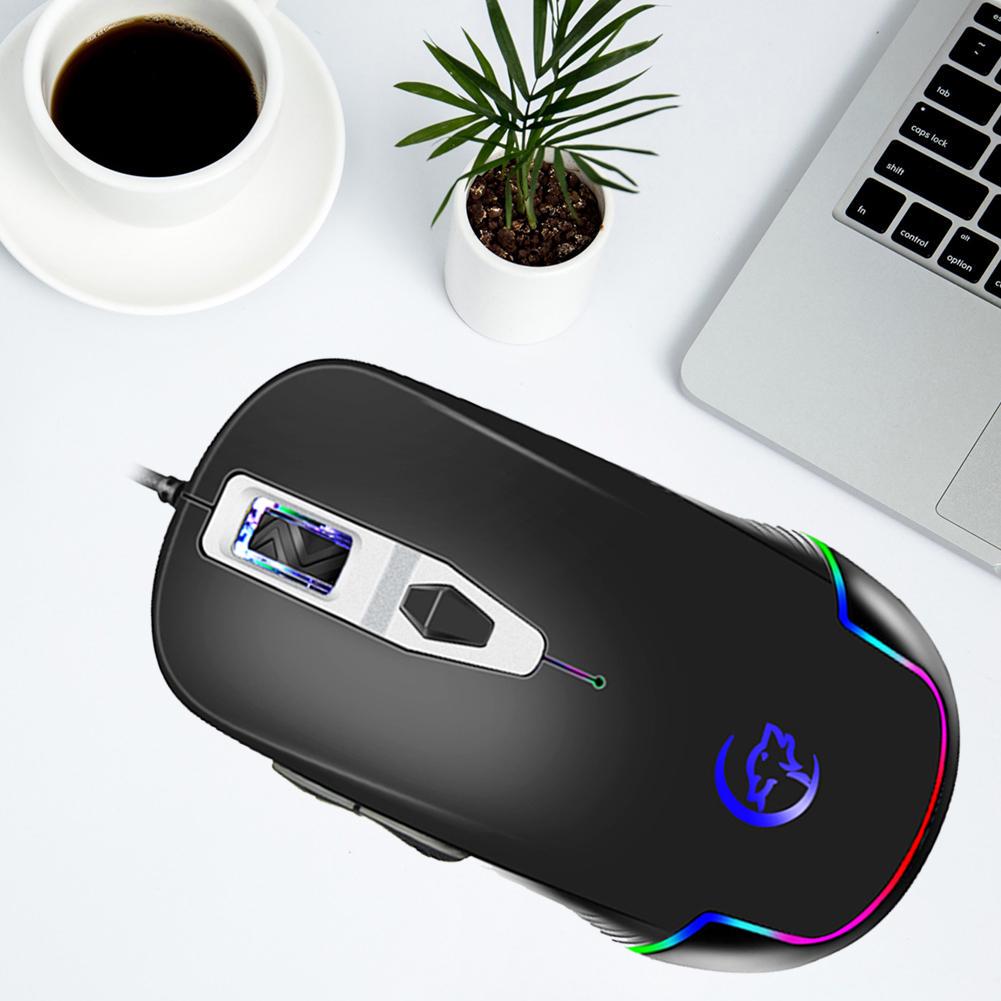Buy YWYT 7 Button 3200DPI Adjustable Optics Wired Mice RGB Laptop ...