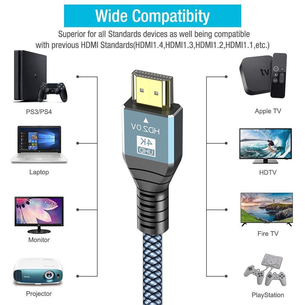 Cheap HDMI cable aluminum alloy nylon braided high-quality 4K60 TV ...