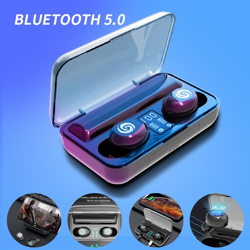 Buy F9 Bluetooth Earphones TWS 5.0V Waterproof HD Stereo Wireless ...