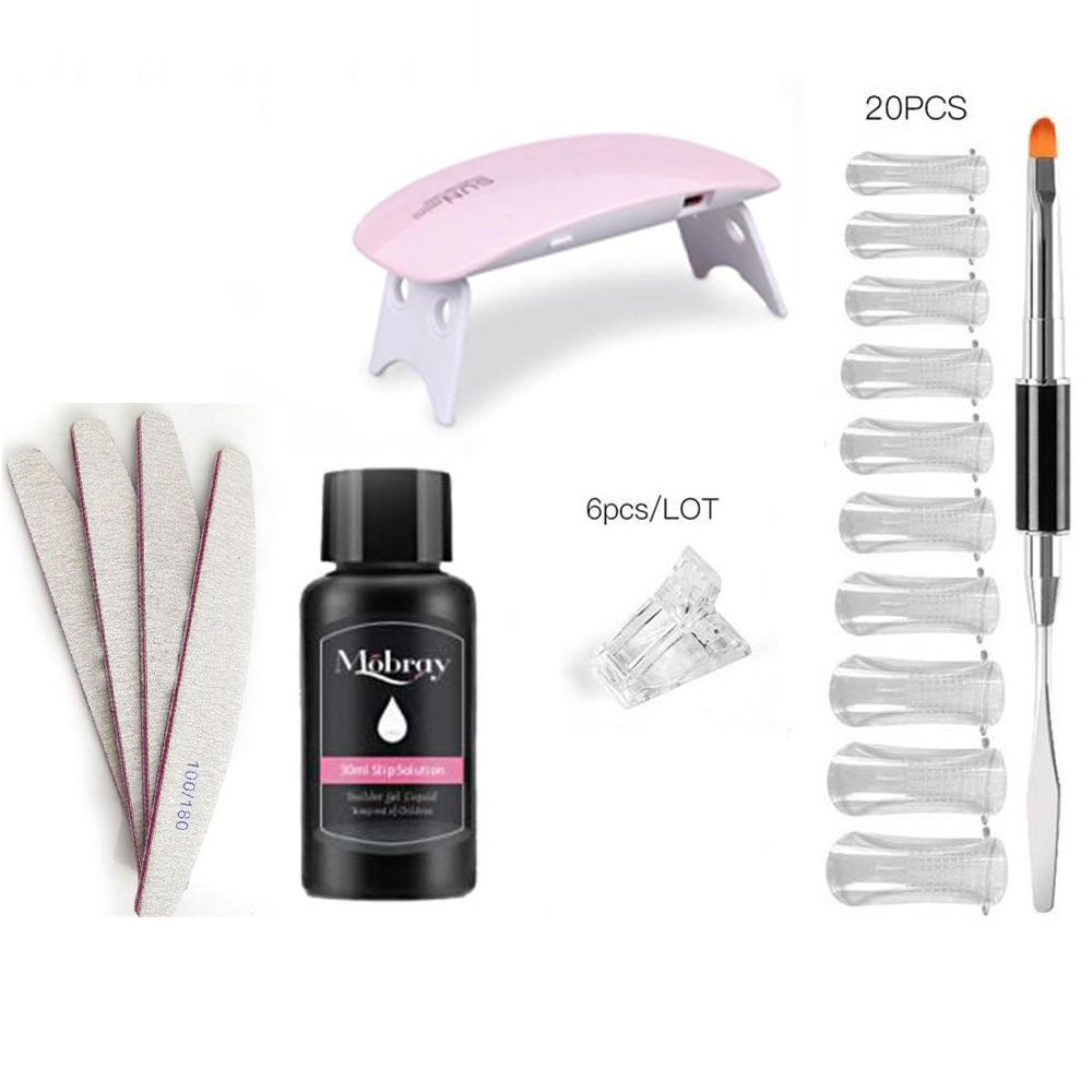 Beauty Nail Gel Nail Extension Tool DIY Nail Salon Tools Quick Building ...