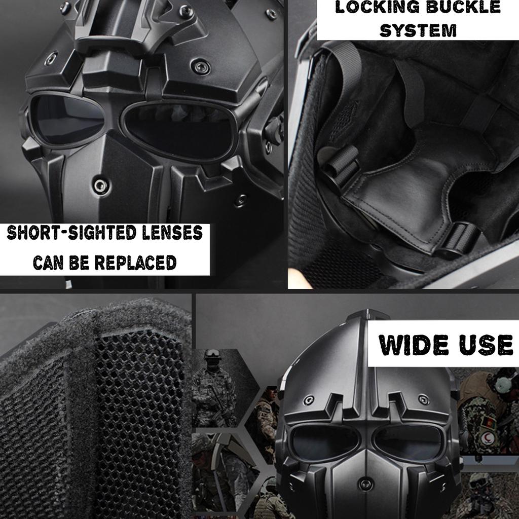 Buy Airsoft Paintball CF CS Game Full Face Mask Tactical Protective ...
