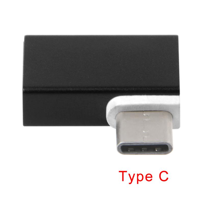 Buy 90 Degree Type C To USB 3.0 Female Data OTG Converter For Macbook ...