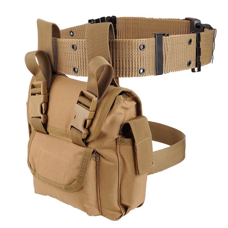 Buy Tactical Waist Pack Drop Leg Belt Bag Military Pouch for Outdoor ...