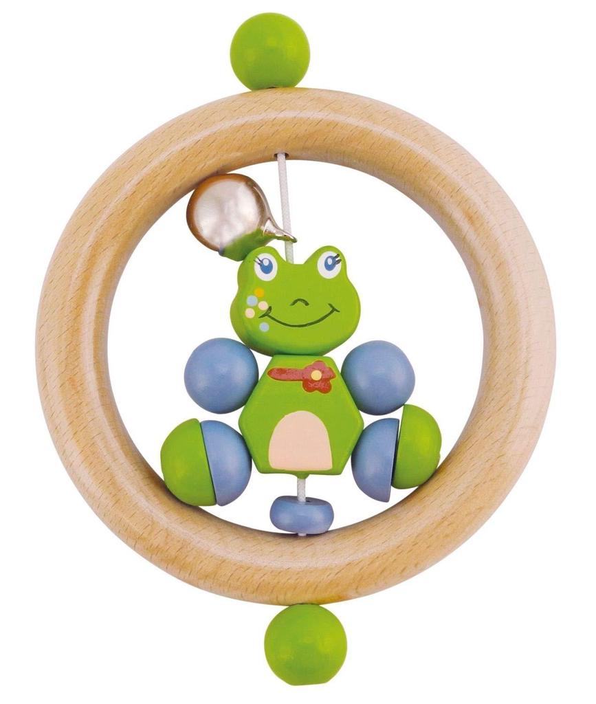 Buy Bieco 44021001 froggy hochet en bois avec froggy le grenouille pour ...