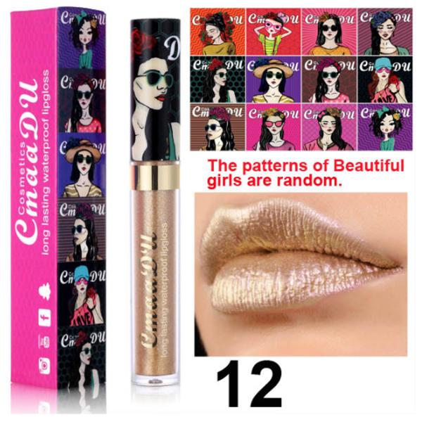 Buy Beautiful Girl Color Chameleon Diamond Glitter Lip Gloss Lipstick ...