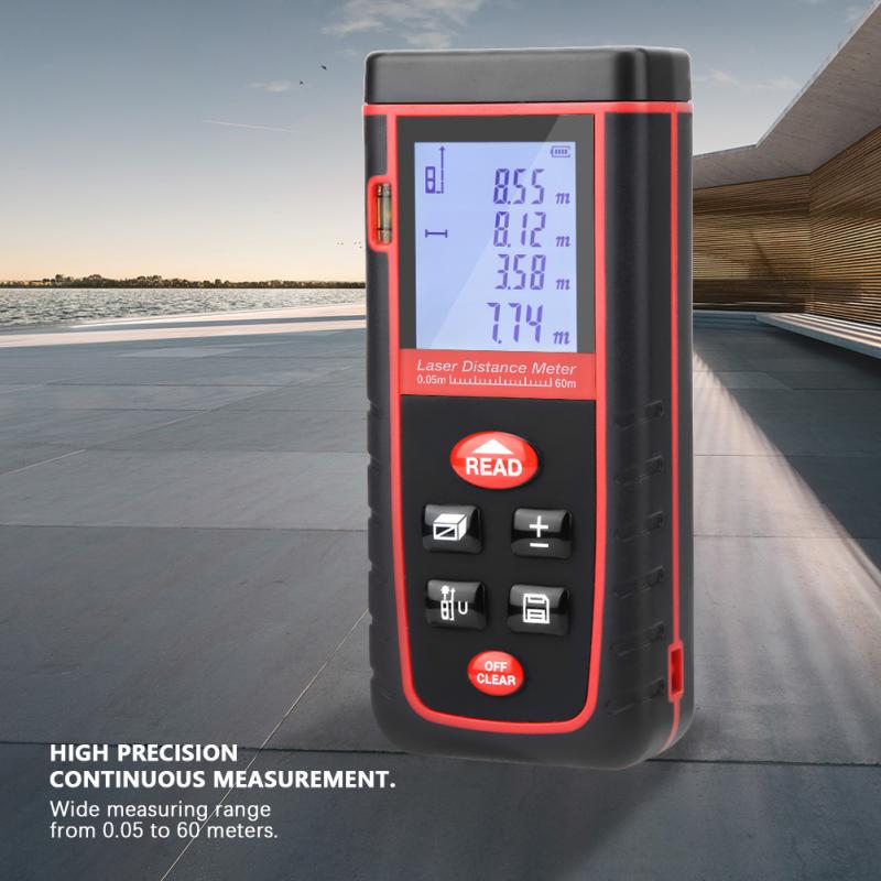 Buy LCD Display Rz-s 60M Laser Distance Meter Measurer Distance ...