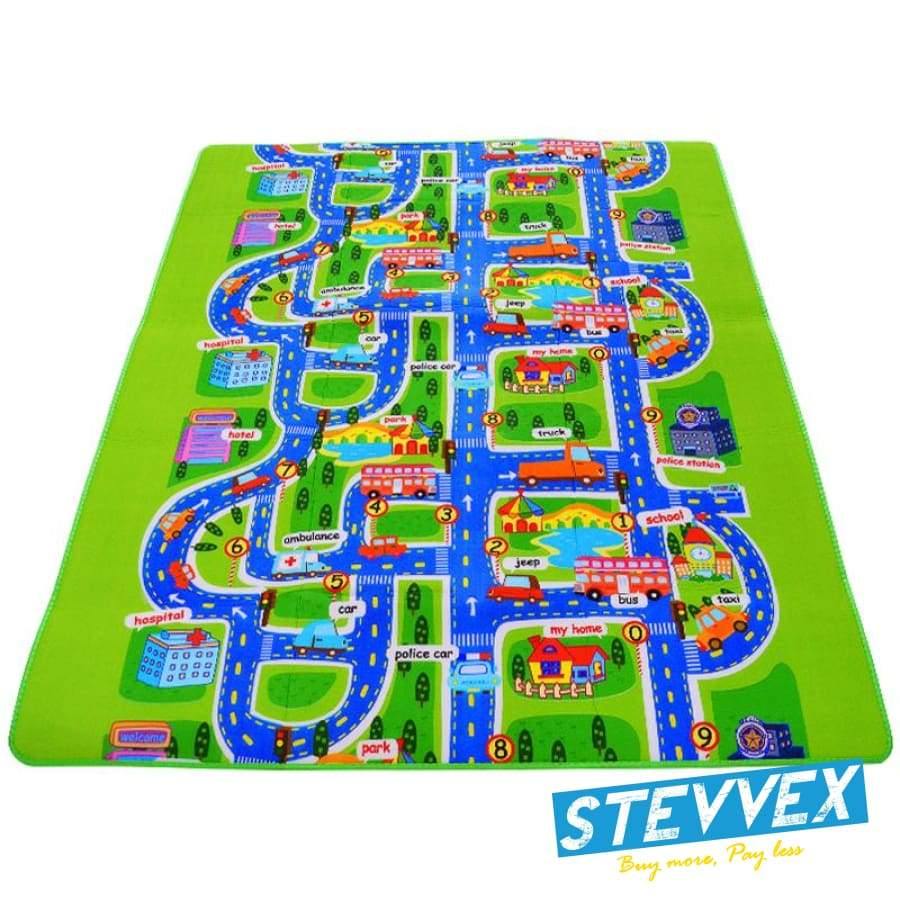 Buy Town City Traffic Baby Crawling Mat Foam Climbing Pad Green Road ...