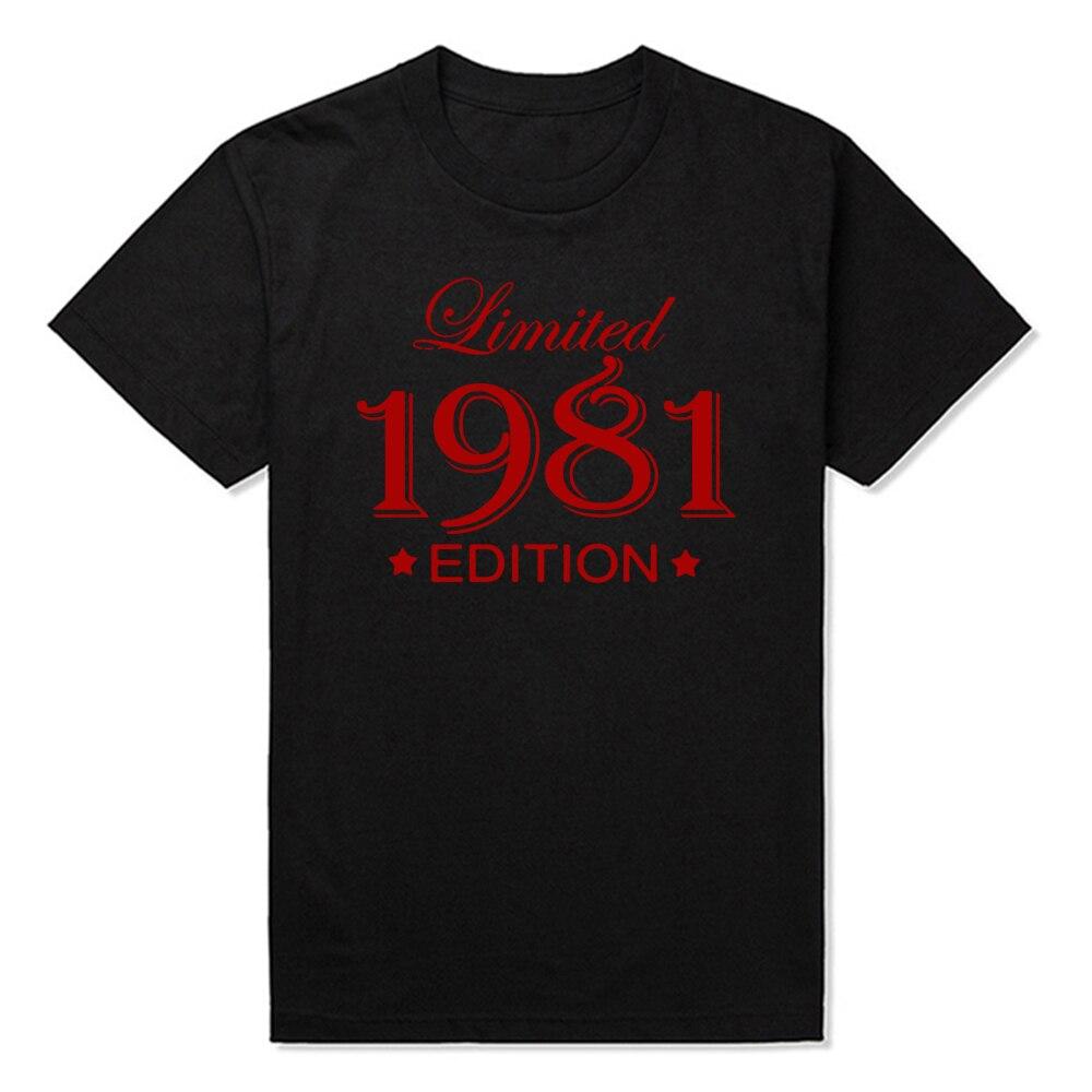 Cheap Funny Summer Style Limited Edition 1981 T Shirts Men Funny ...