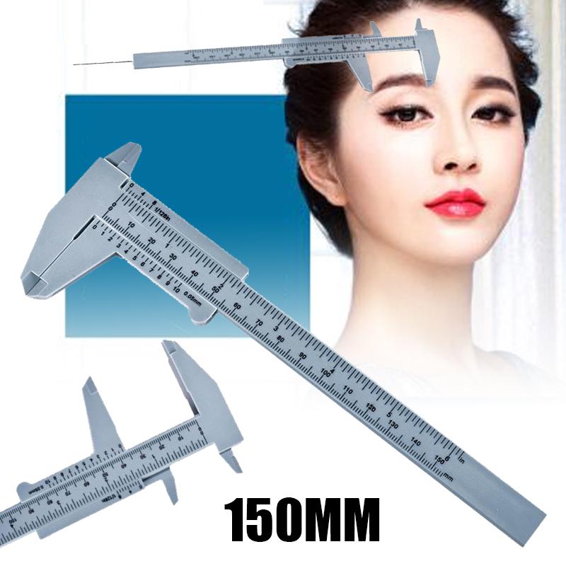 Buy PDTO Plastic Microblading Eyebrow Measuring Gauge Ruler Caliper ...