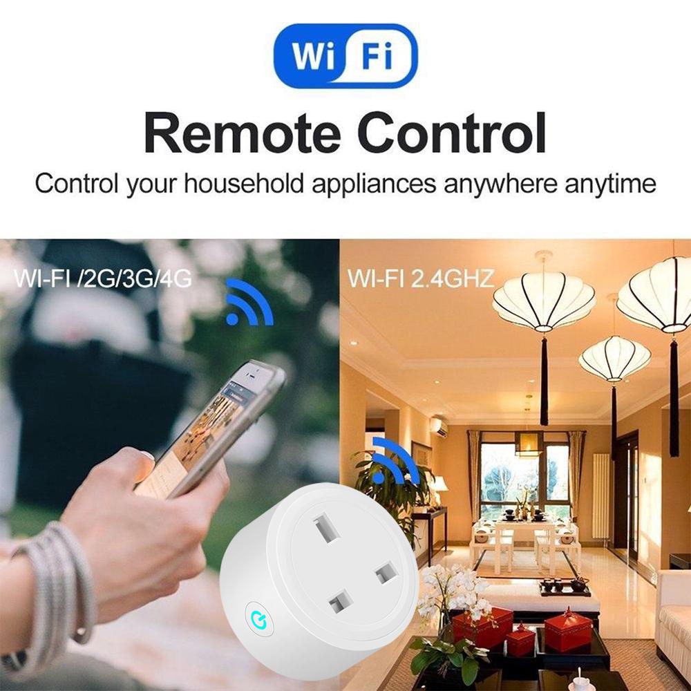 BSD29 Wireless WIFI Remote Control Socket Voice Control Timing Smart ...